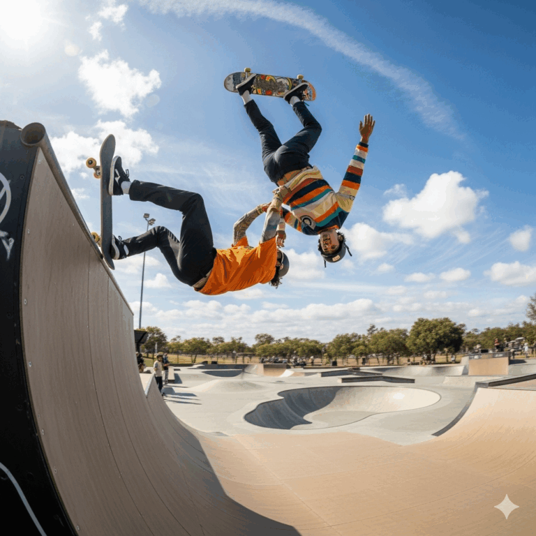 Skateboarding Vertical Doubles - The Sports Utopia