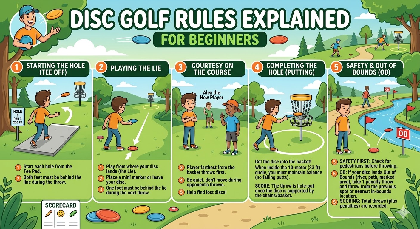 Disc Golf Rules Explained for Beginners - The Sports Utopia